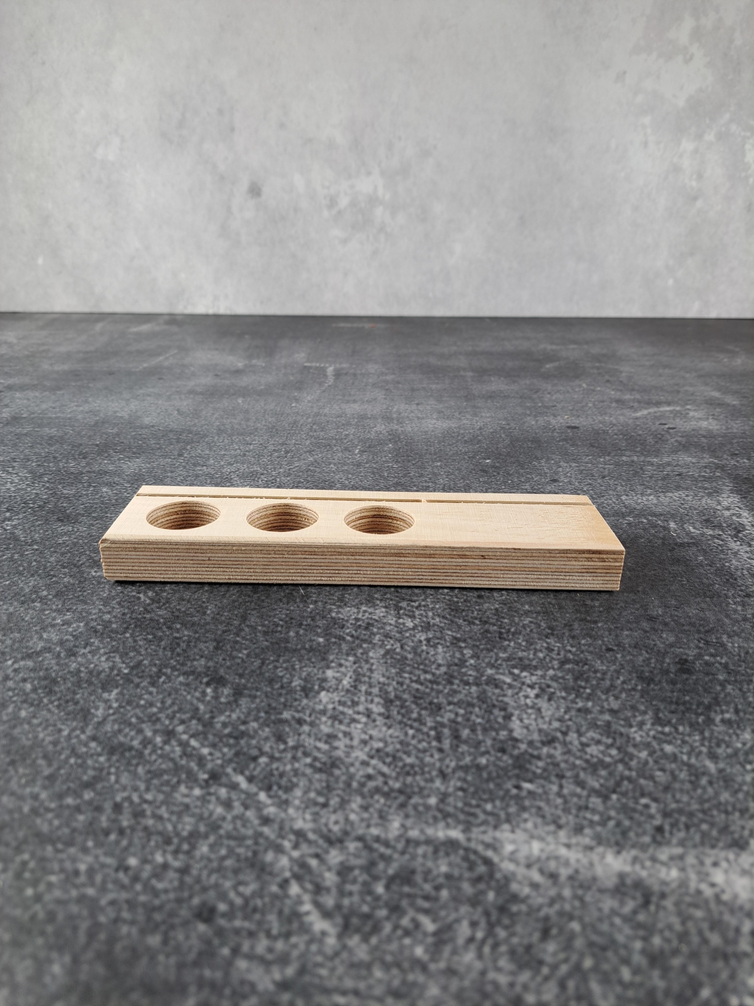 Plankje voor 3 buisjes met kaart | Combidee